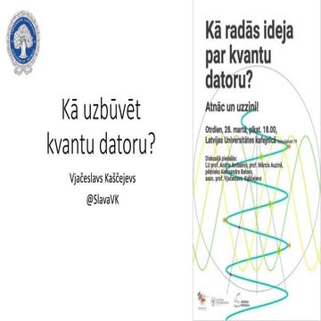 Kā uzbūvēt kvantu datoru? | PPTX