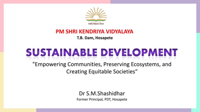 17 Goals Of Sustainable Development presentation | PPTX