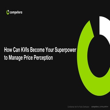 How Can KVIs Become Your Superpower to Manage Price Perception | PPTX