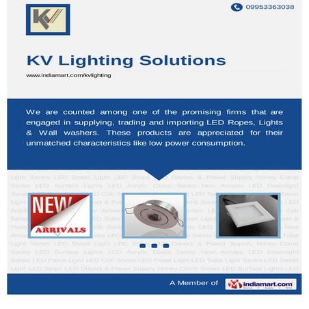 KV Lighting Solutions, Surat, LED Products | PDF