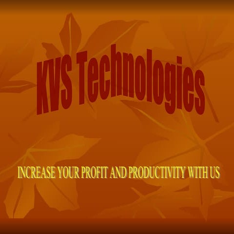 Kvs Company Overview 28082011 | PPT