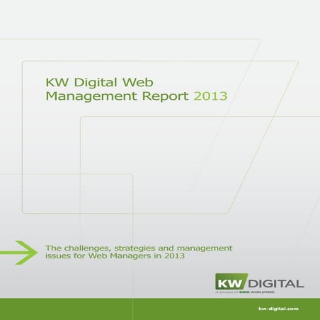 KWD Web Management Report 2013 (open resource) | PDF | Web Development ...