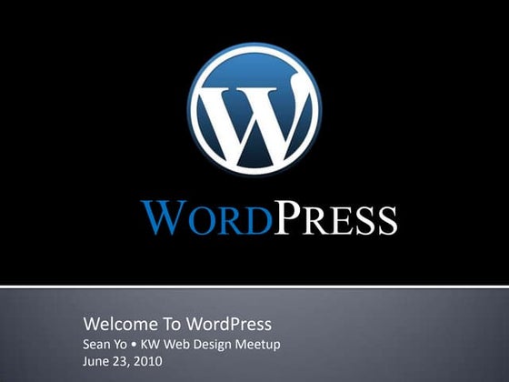 WordCamp Kent 2019 - WP 101: WordPress Basics | PPT