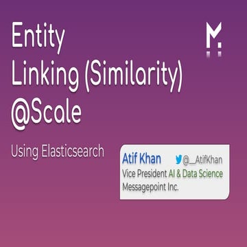 Entity Linking Scale Using Elasticsearch Ppt 5302