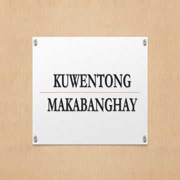 FILIPINO 8 Powerpoint Presentation Quarter 1 | PPTX