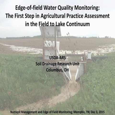 King - Edge of Field Water Quality Monitoring | PDF