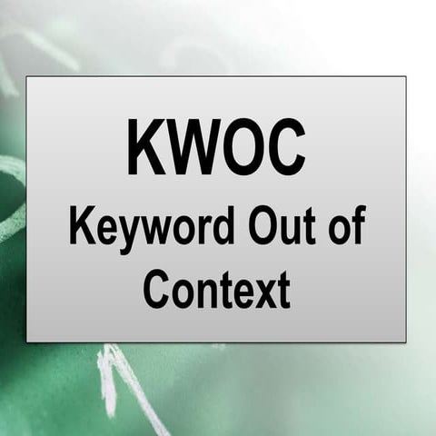 Kwoc | PPTX