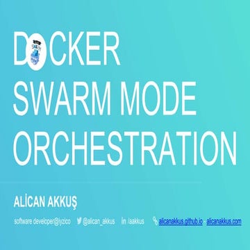 Docker Swarm Mode Orchestration Ppt 2202