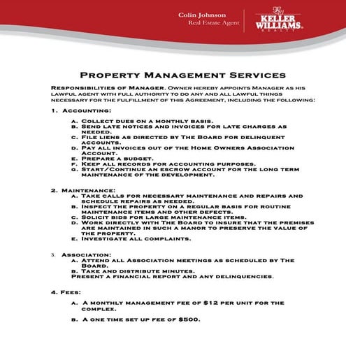 Kw property management services | DOC