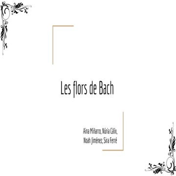 Les flors del Dr. Bach | PPTX