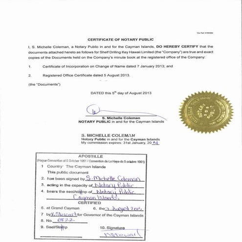 Ky65060 Certificate Of Notary Public