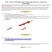Kyb 741017 agx manually adjustable shocks, stuts and cartridges