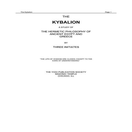 Kybalion | PDF