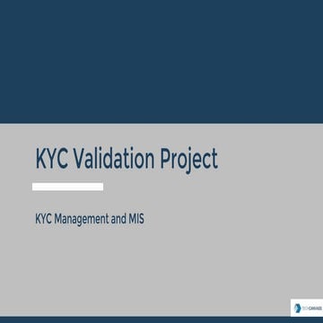 Kyc project techcanvas | PDF