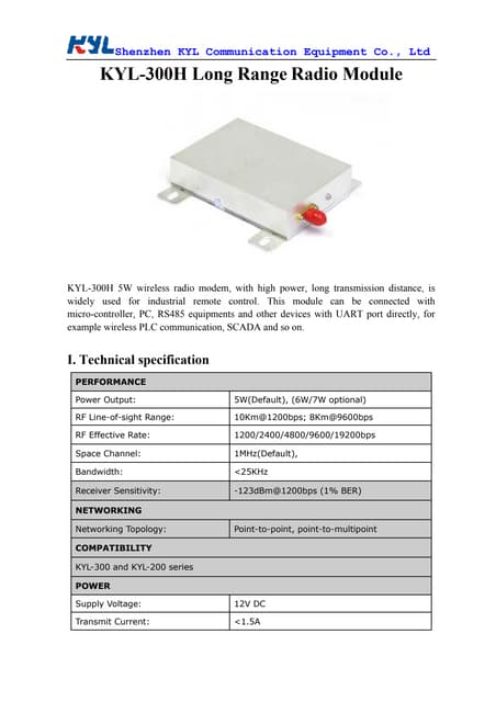 LS-U1000 rf module | PDF