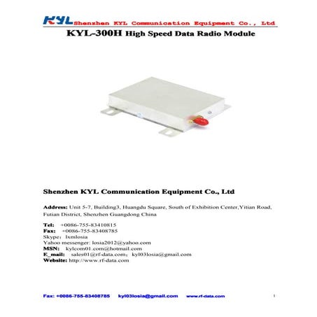 Kyl 300 h user manual | PDF