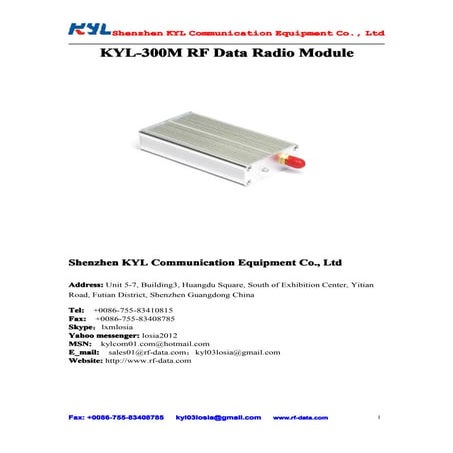Kyl 300 m user manual | PDF