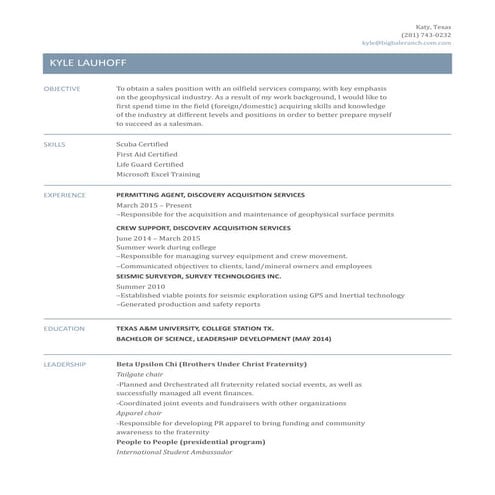 Kyle lauhoff resume june15' | PDF
