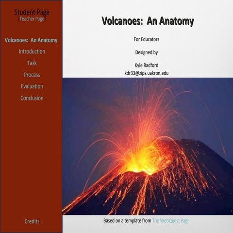 Kyle Radford Volcano Webquest | PPT