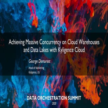 Achieving Massive Concurrency & Sub-second Query Latency on Cloud Warehouses & Data Lakes with ...