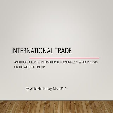 International trade | PPT