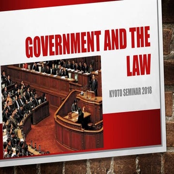 Japanese government and the law | PPTX