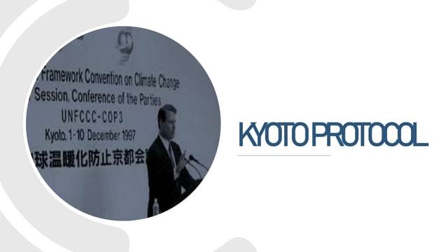 Montreal protocol, Kyoto protocol & Convention on Biological Diversity ...