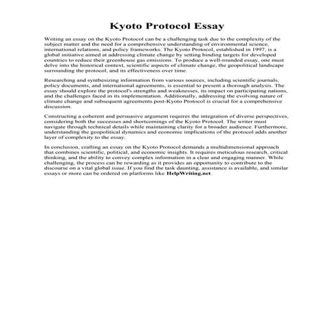 Kyoto Protocol Essay.pdf