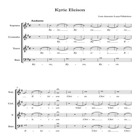 Kyrie eleison partitura completa | PDF