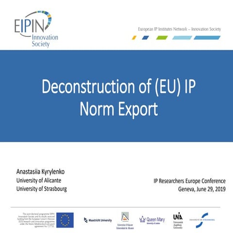 Deconstruction of (EU) IP Norm Export | PPT
