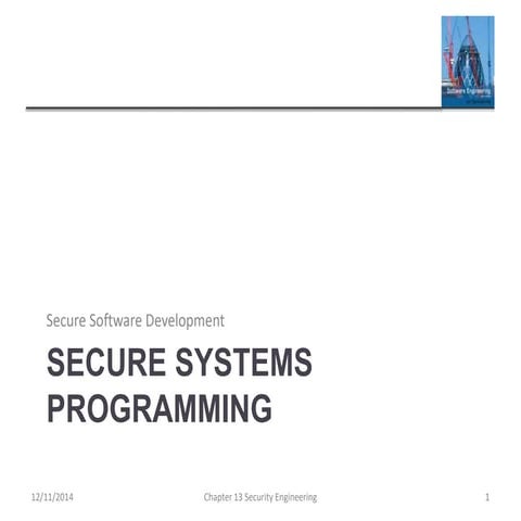 Dependability Engineering 2 (CS 5032 2012) | PPTX