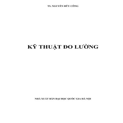 Ky thuat do luong | PDF