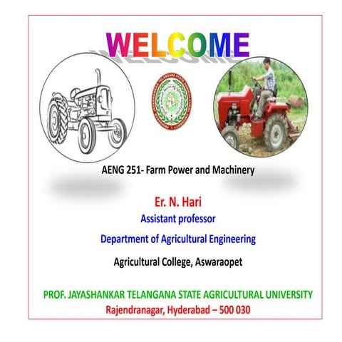 Farm power and its sources | PPTX