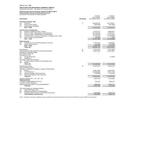 L 1 - a - ra - revenue account | PDF