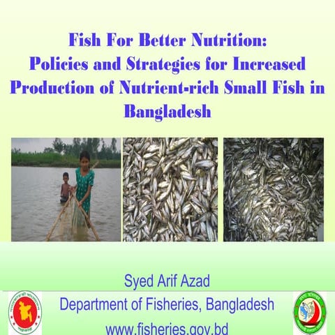 Fish for Better Nutrition: Policies and Strategies for Increased ...