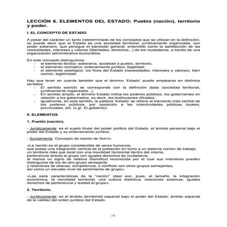 L. 6 elementos del estado | PDF