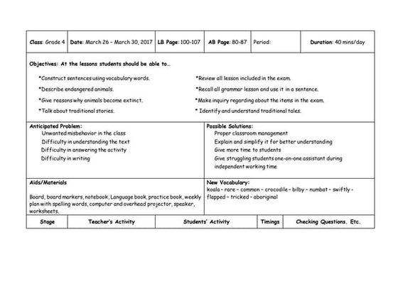 Lesson plans 1 & 2 copia | PDF