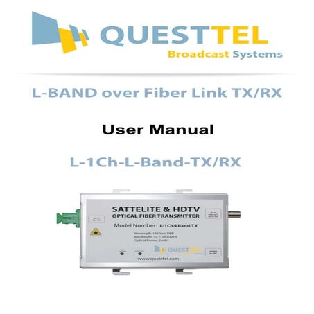L-Band Over Fiber | PDF