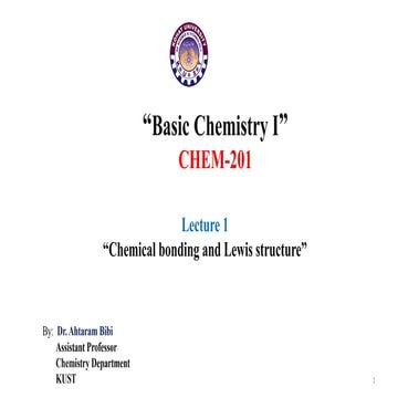 L-1 P Chemical bonding Introduction, lewis structure and octet rules-1.pptx