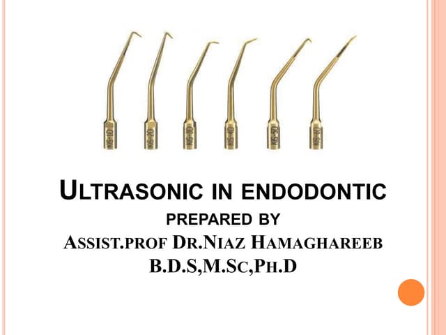 Recent advances in endodontics | PPTX