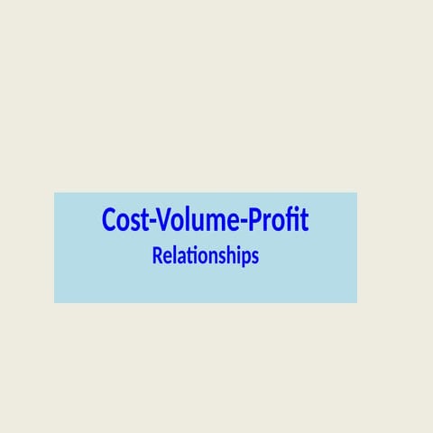 L-2 Cost -volume-Profit Analysis of managerial accounting (1).pptx