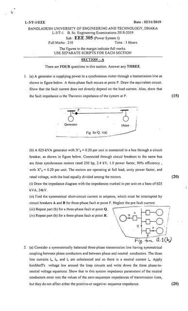 Line to Line & Double Line to Ground Fault On Power System | PPT