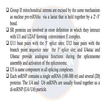 L - 40 - Alternative, trans splicing, tRNA & rRNA splicing -.pdf