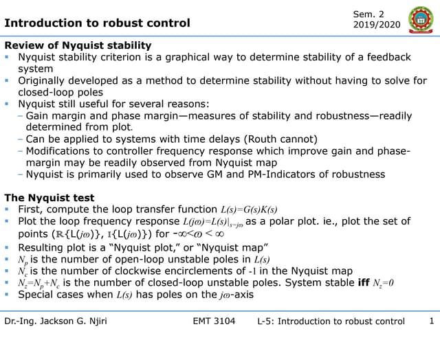 L 5 Introduction To Robust Controlpdf Radio Control Hobbies
