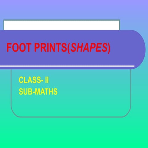 L 6 foot prints | PPT
