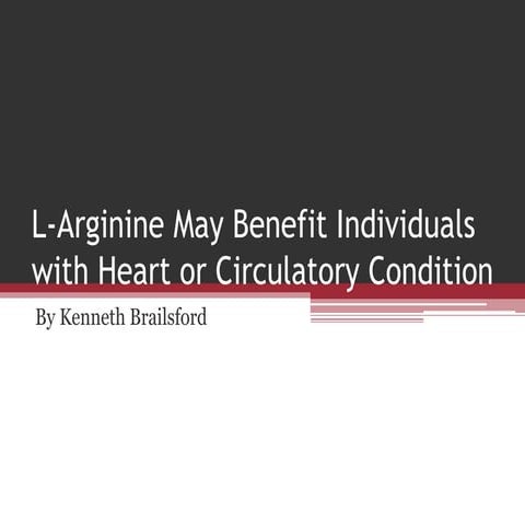 Arginine cardio | PPT