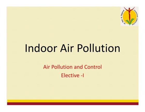 Indoor Air pollution | PDF | Smoking Cessation | Wellness