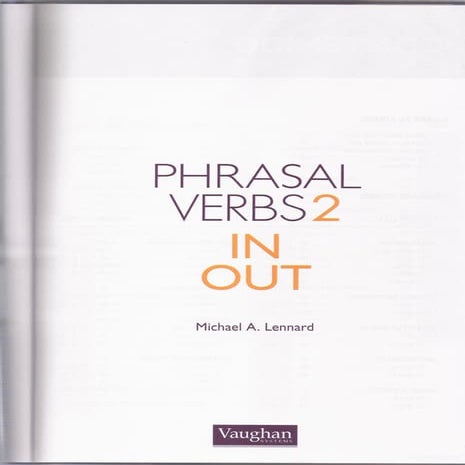 L - Phrasal Verbs 2 in Out.pdf | Programming Languages | Computing