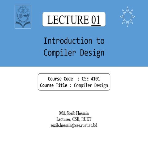 L01-Introduction to Compiler compiler design.pdf