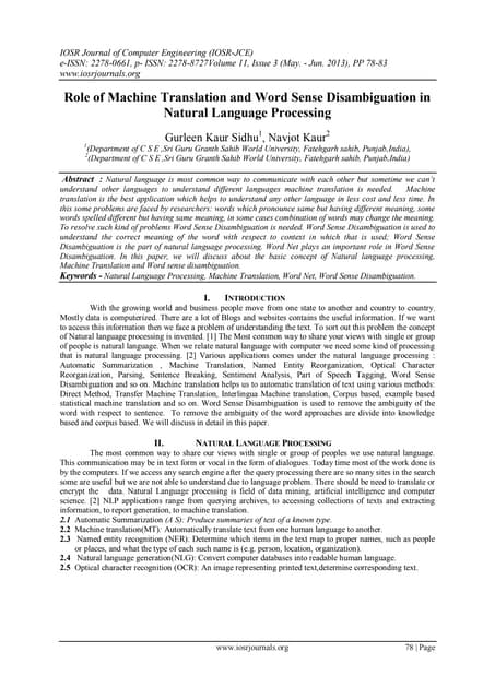 Machine Translation and Human Translation in Jumo Bhisti by Dhumketu ...